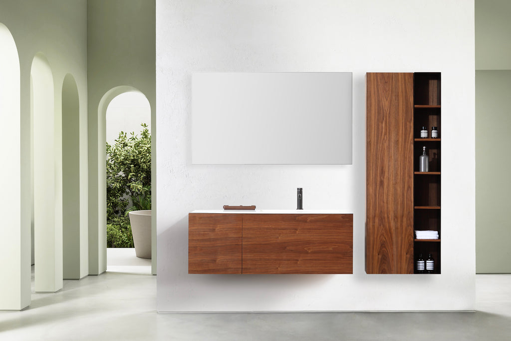 Walnut bathroom wall cabinet store